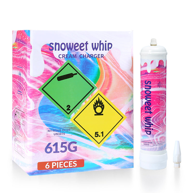 Snoweet Whip 0.95L 615G N20 Food Grade Tanks , Nitrous Oxide Whipped C